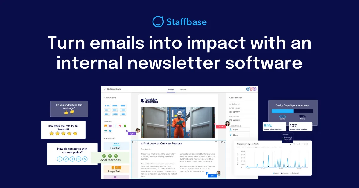 Internal Employee Newsletter Software for Companies | Staffbase